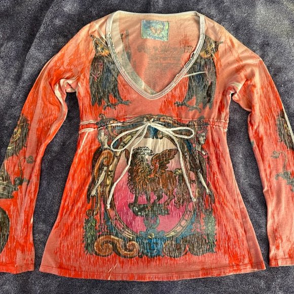 Butterfly Dropout | Tops | Vintage Butterfly Dropout Top | Poshmark
